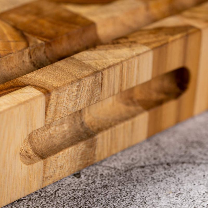 Teak Chef Studio Rectangular Wooden Cutting Board 9.8x14x1.4in - Chef ...